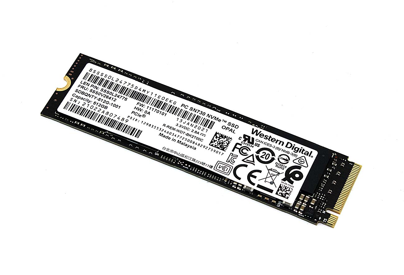 Твердотельный накопитель SSD PCIe 512Gb Western Digital PC SN730 NVMe ...